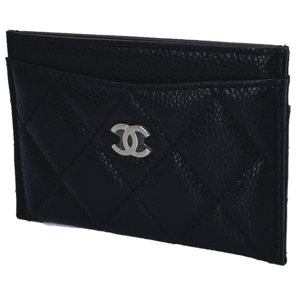 Chanel Patten Card Case Calfskin Black - I Love Handbags
